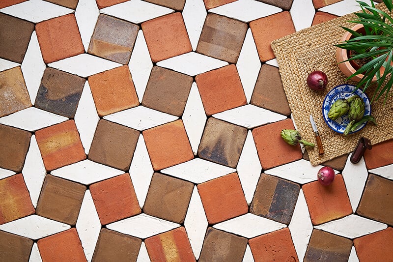 Prometheus Penrose 20 narrow - Handmade terracotta tiles - todobarro